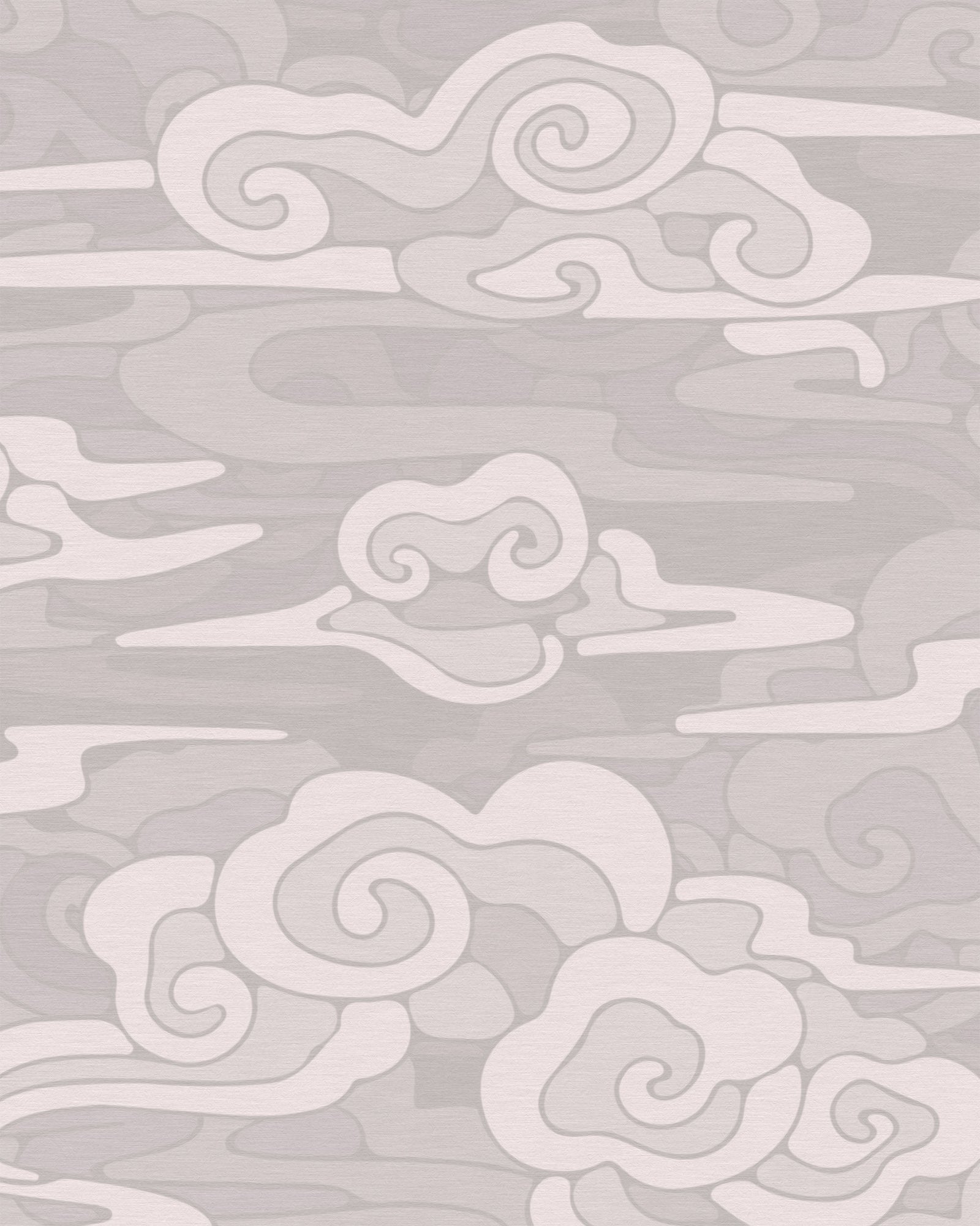 Greenly Living — Atmos Wallpaper in Oyster Shell Gray | Modern Abstract ...