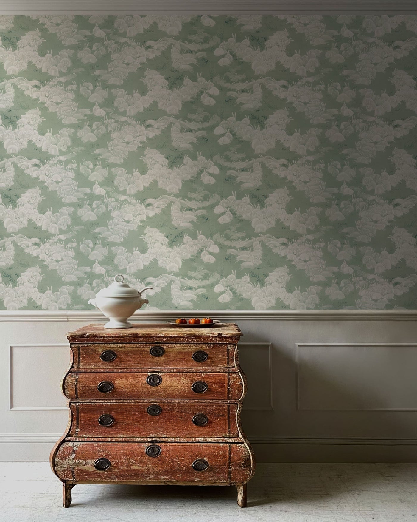 Greenly Living - Burrow Wallpaper in Celadon Green | Vintage Japanese ...