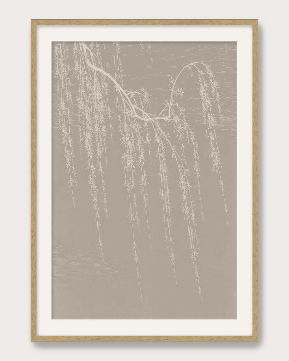Greenly Living - Willow II Framed Fine Art Print in Silk Beige ...