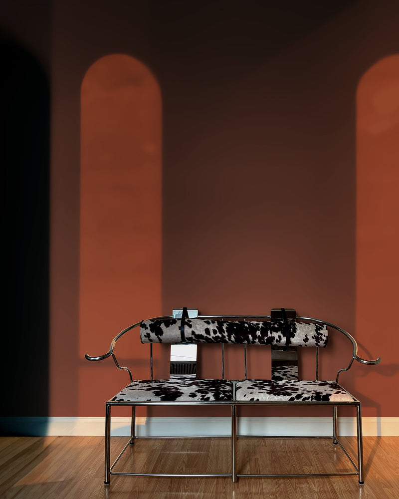 Greenly Living Solid Hue Wallpaper in Terracotta Orange | Minimalist ...