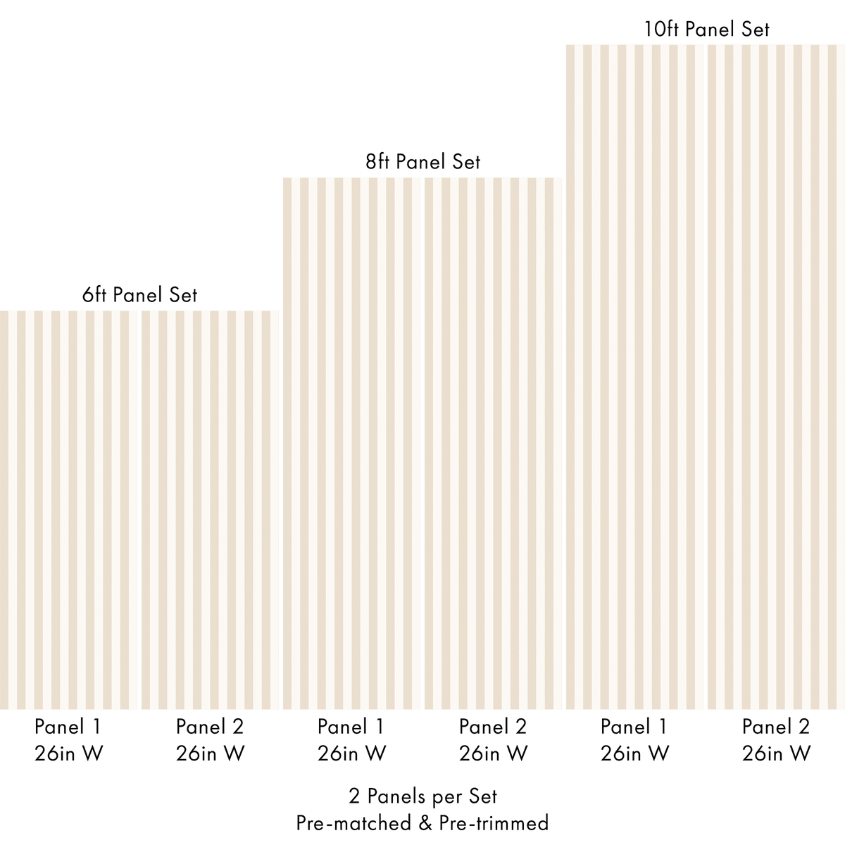 Greenly Living - Classic Stripe Wallpaper in Linen White | Traditional ...