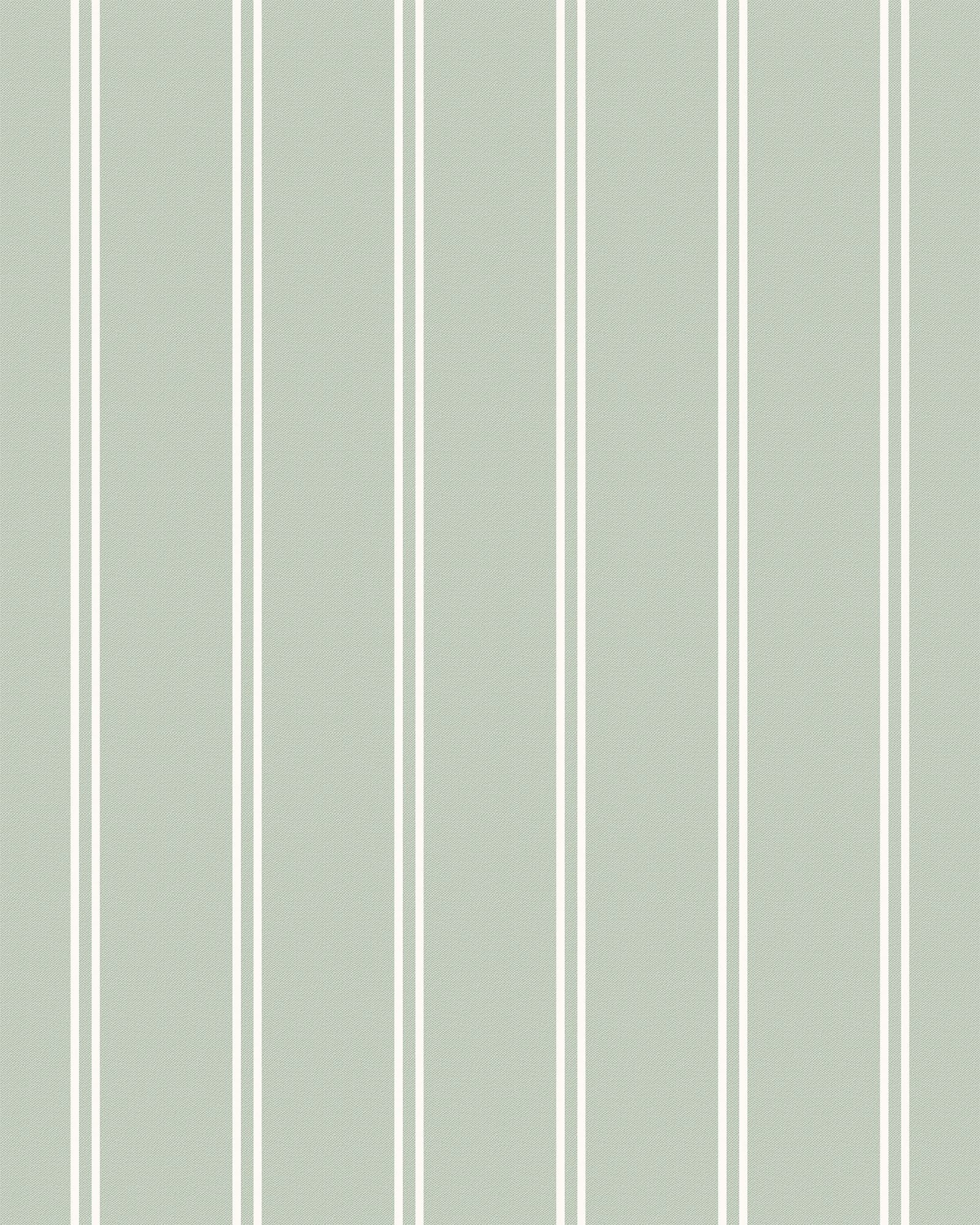 Greenly Living - Pinstripe Wallpaper in Eucalyptus Green | Traditional ...