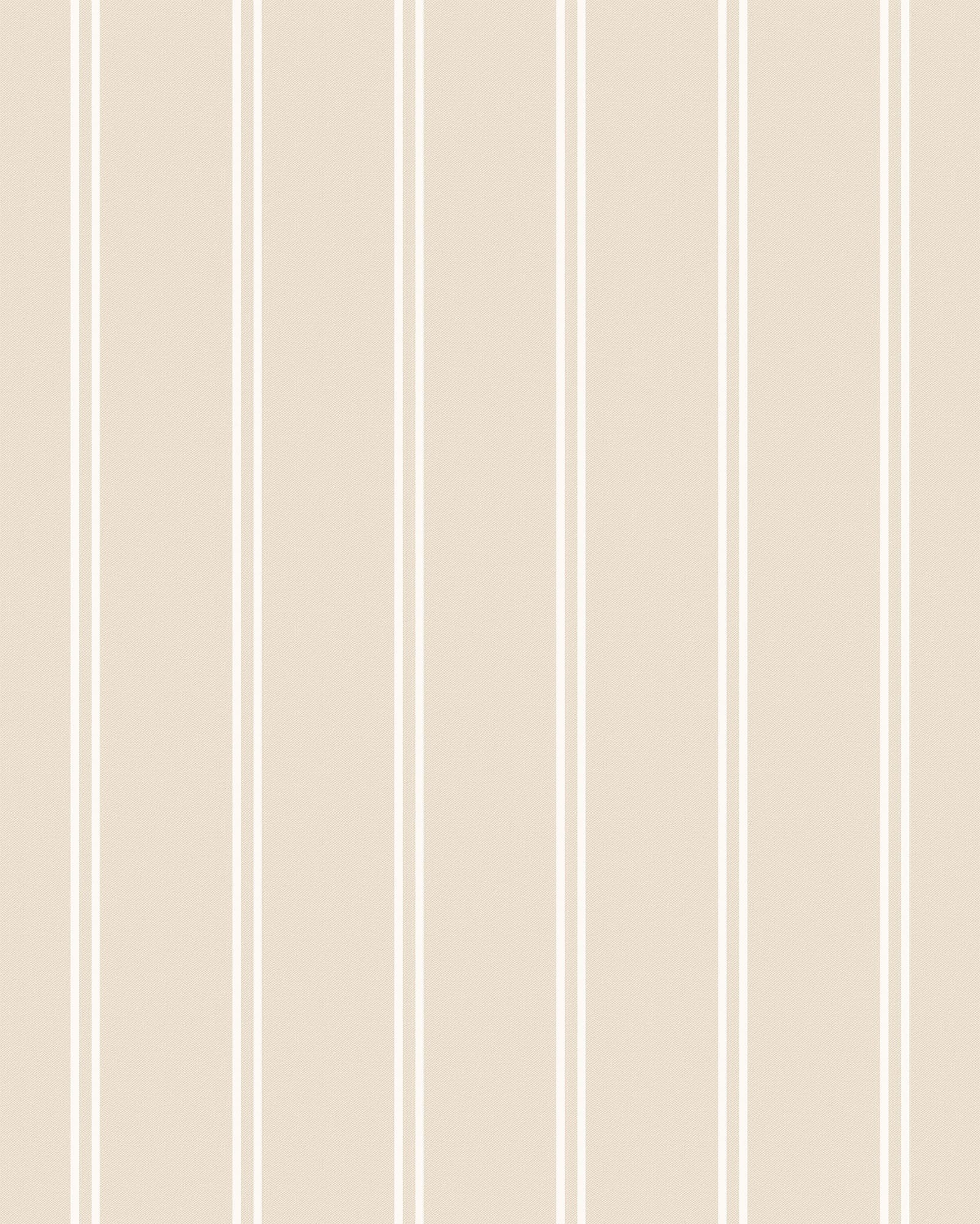 Greenly Living - Pinstripe Wallpaper in Linen White | Traditional ...