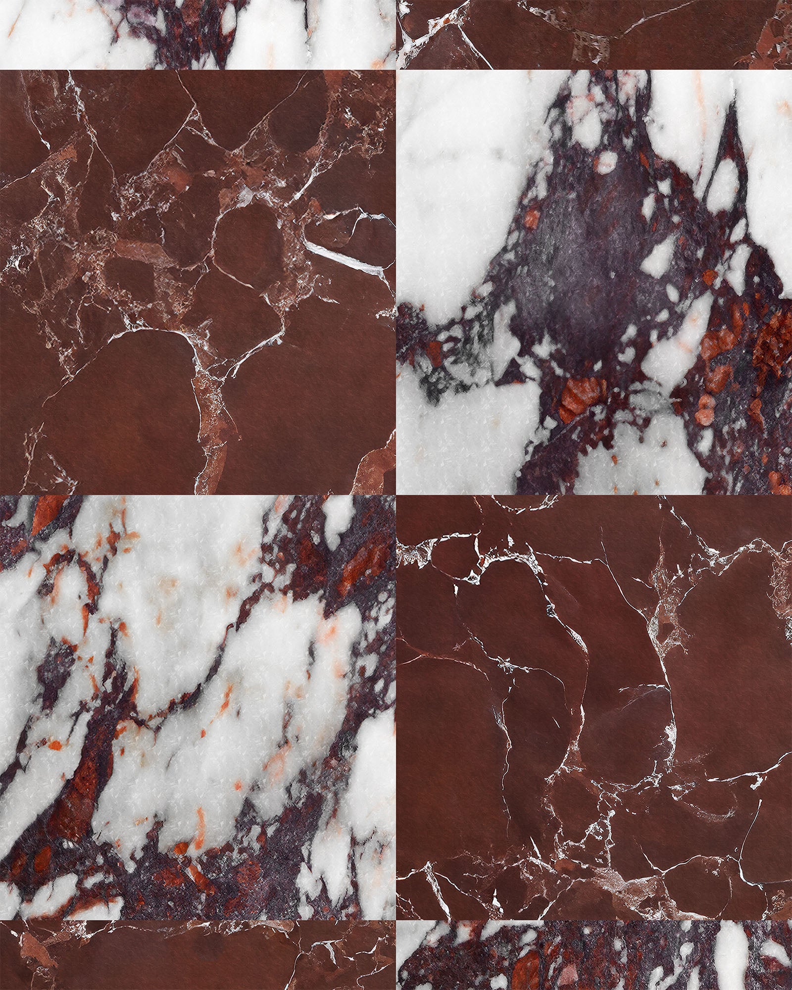 Greenly Living - Checkerboard Marble Wallpaper in Calacatta Viola ...