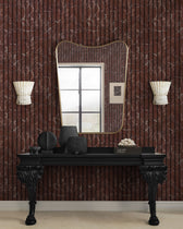Greenly Living - Rosso Levanto Fluted Marble Wallpaper | Luxury Faux ...