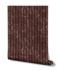 Greenly Living - Rosso Levanto Fluted Marble Wallpaper | Luxury Faux ...