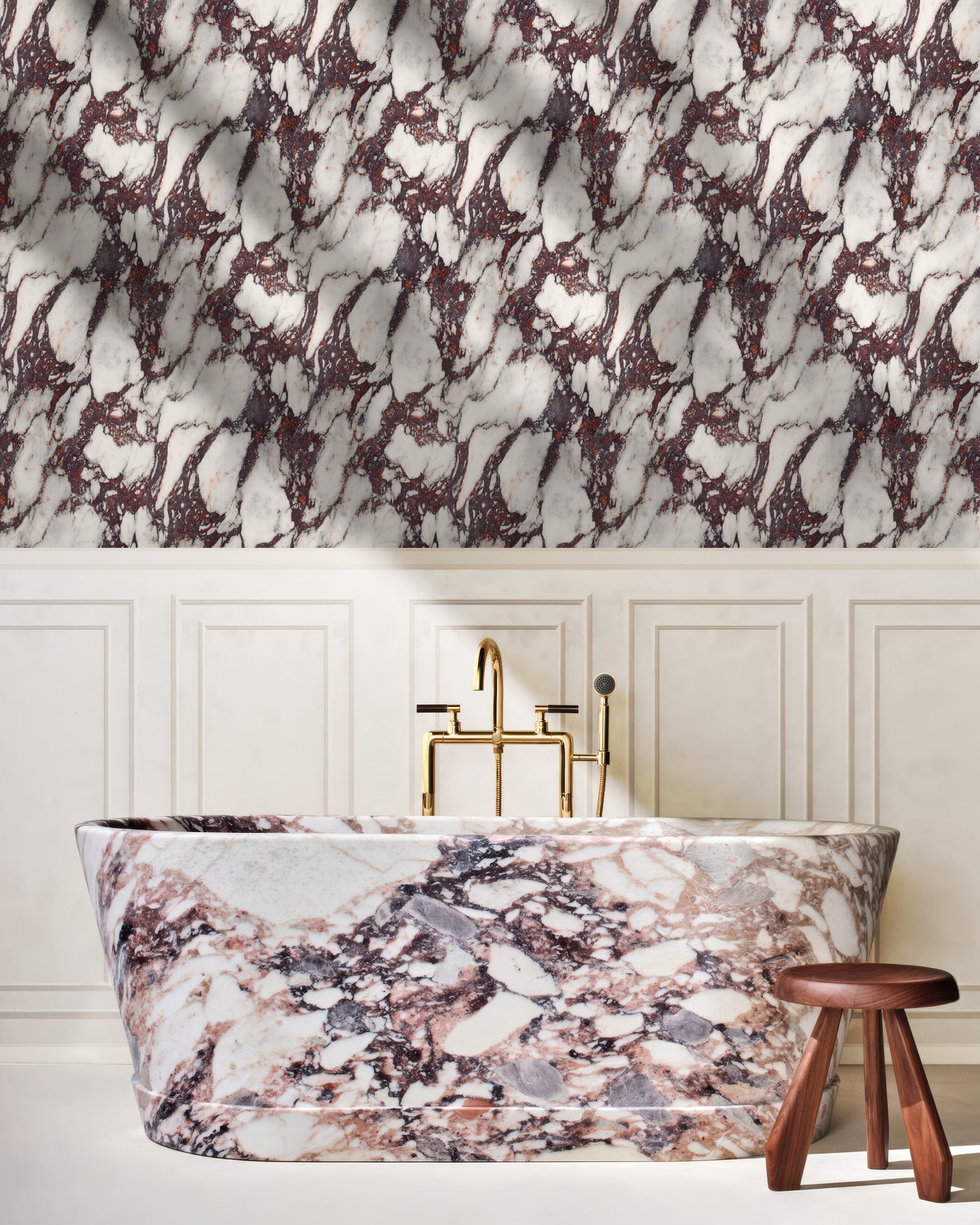 Greenly Living - Calacatta Viola Marble Slab Wallpaper | Luxury Faux ...