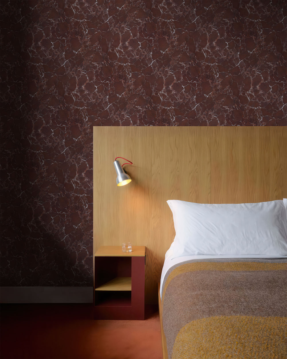 Greenly Living - Rosso Levanto Red Marble Slab Wallpaper | Luxury Faux ...