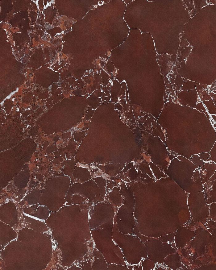 Greenly Living - Rosso Levanto Red Marble Slab Wallpaper | Luxury Faux Stone Tile Wall Mural ...