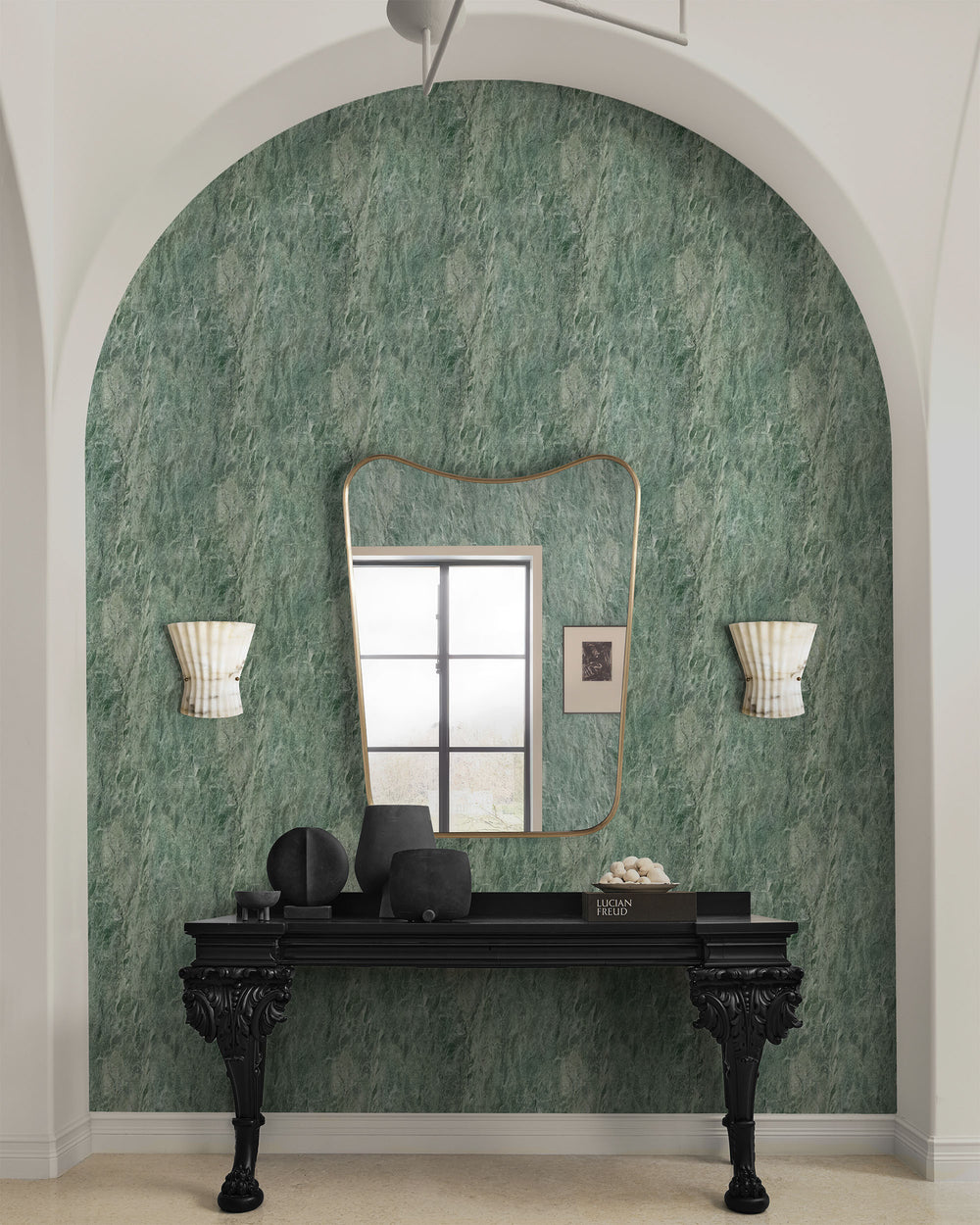 Greenly Living - Sete Mares Green Marble Slab Wallpaper | Luxury Faux ...