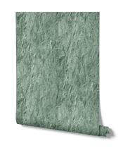 Sete Mares Green Marble Slab Wallpaper | Luxury Faux Stone Tile Wall ...