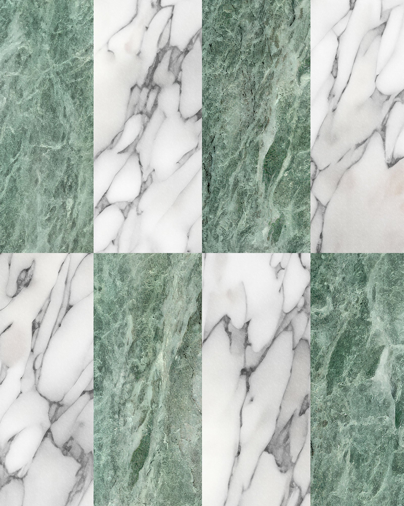 Greenly Living - Verticale Marble Wallpaper in Carrara White & Sete ...