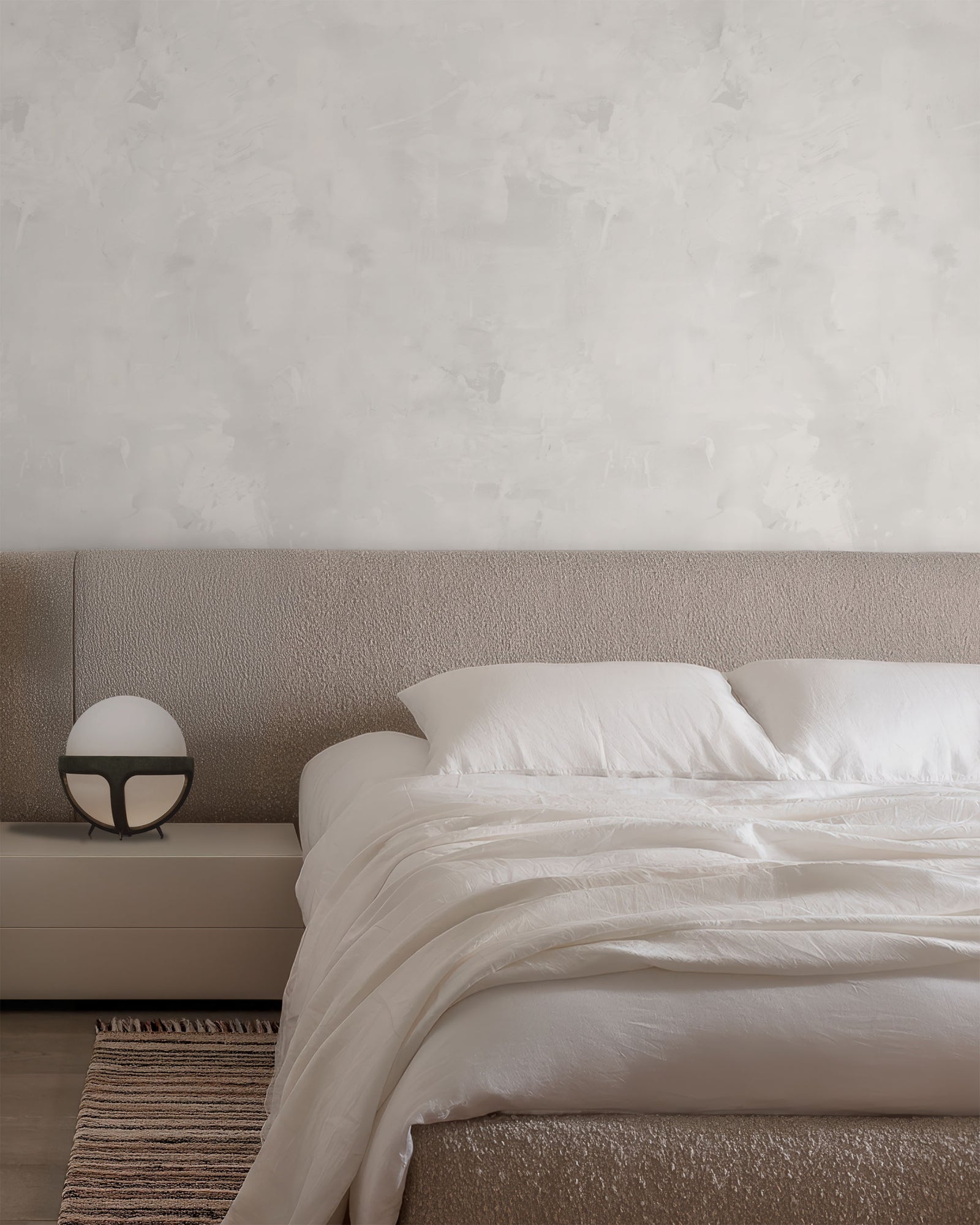 Greenly Living - Limewash Wallpaper in Cotton White | Textured ...