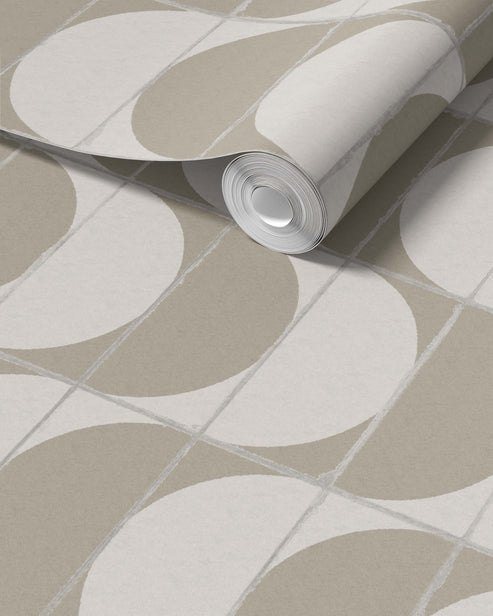 Copacabana Tile Wallpaper in Alabaster White | Traditional ...