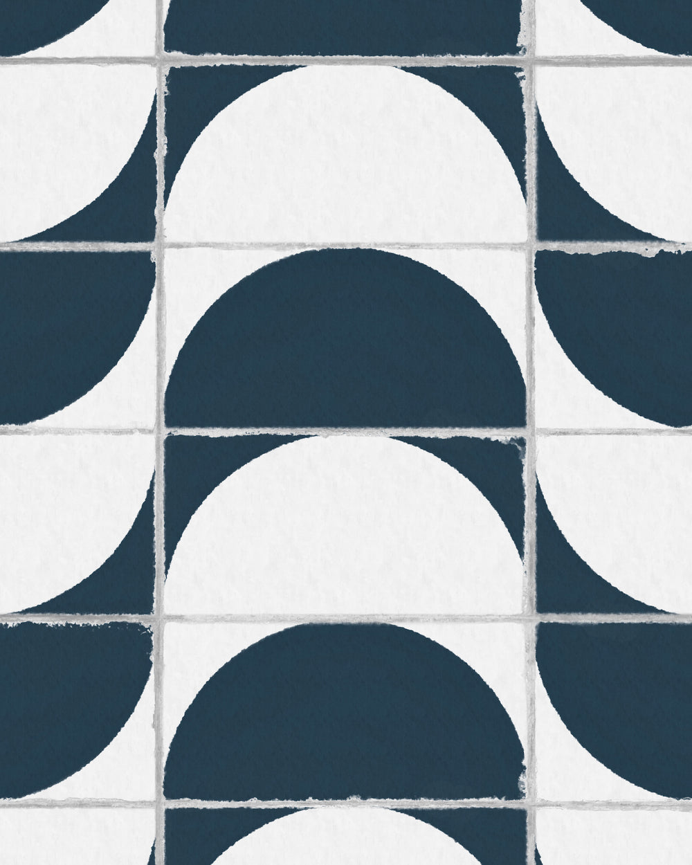 Greenly Living Copacabana Tile Wallpaper in Navy Blue | Coastal ...
