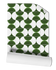 Greenly Living Cusp Tile Wallpaper in Cactus Green | Geometric Scallop ...