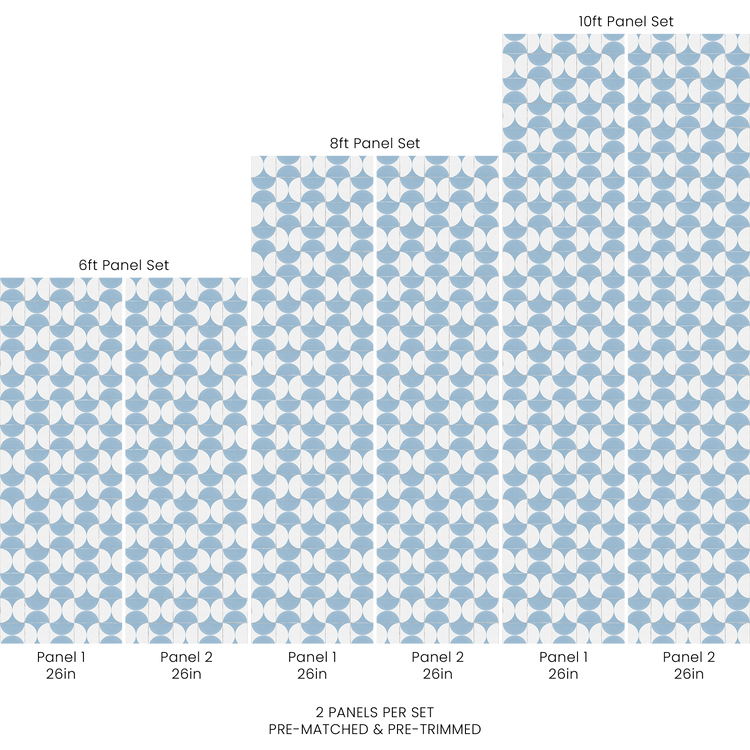 Cusp Tile Wallpaper in Tide Blue | Mid Modern Century MCM Geometric ...