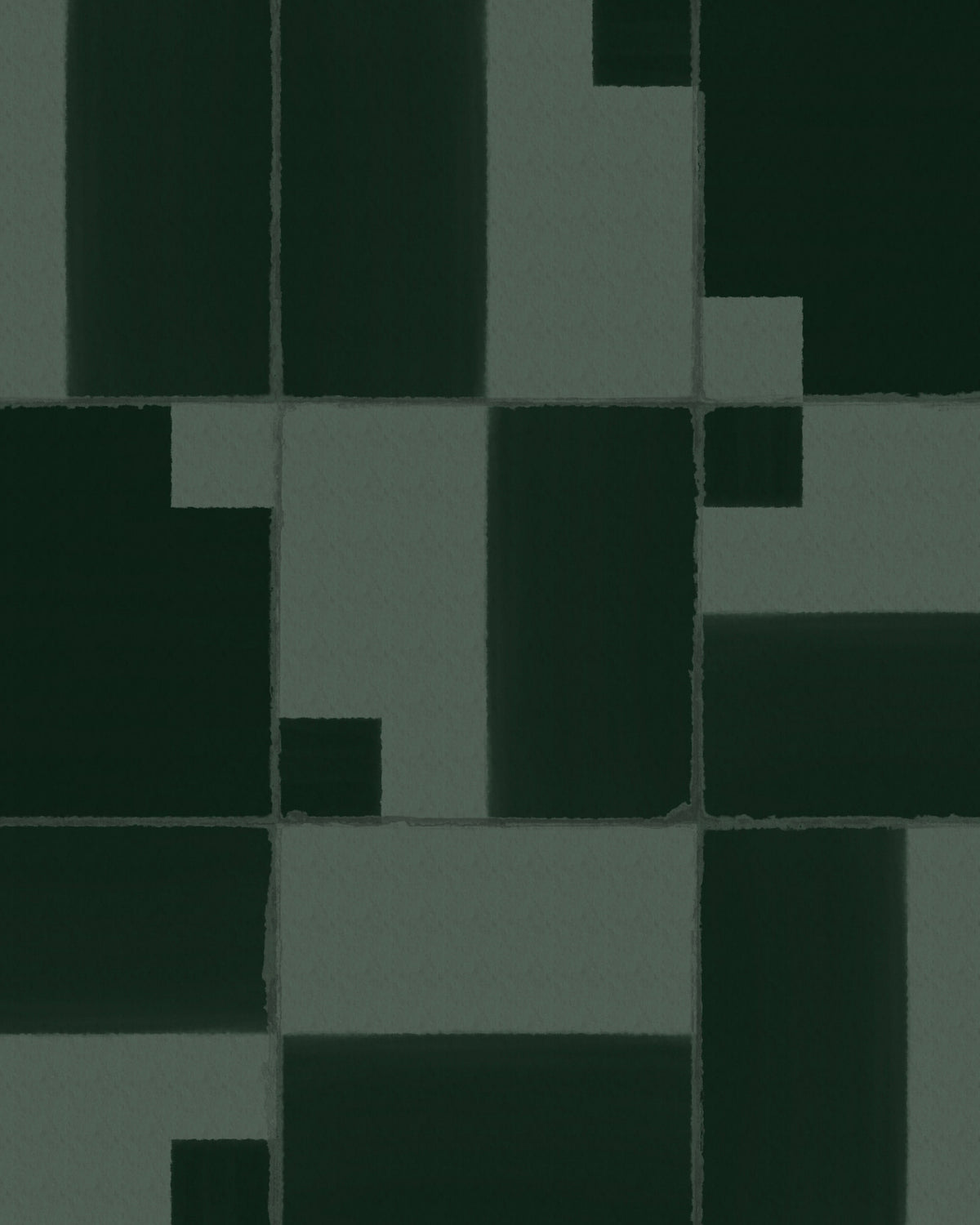 Greenly Living Mesa Tile Wallpaper in Pine Green | Traditional Western ...