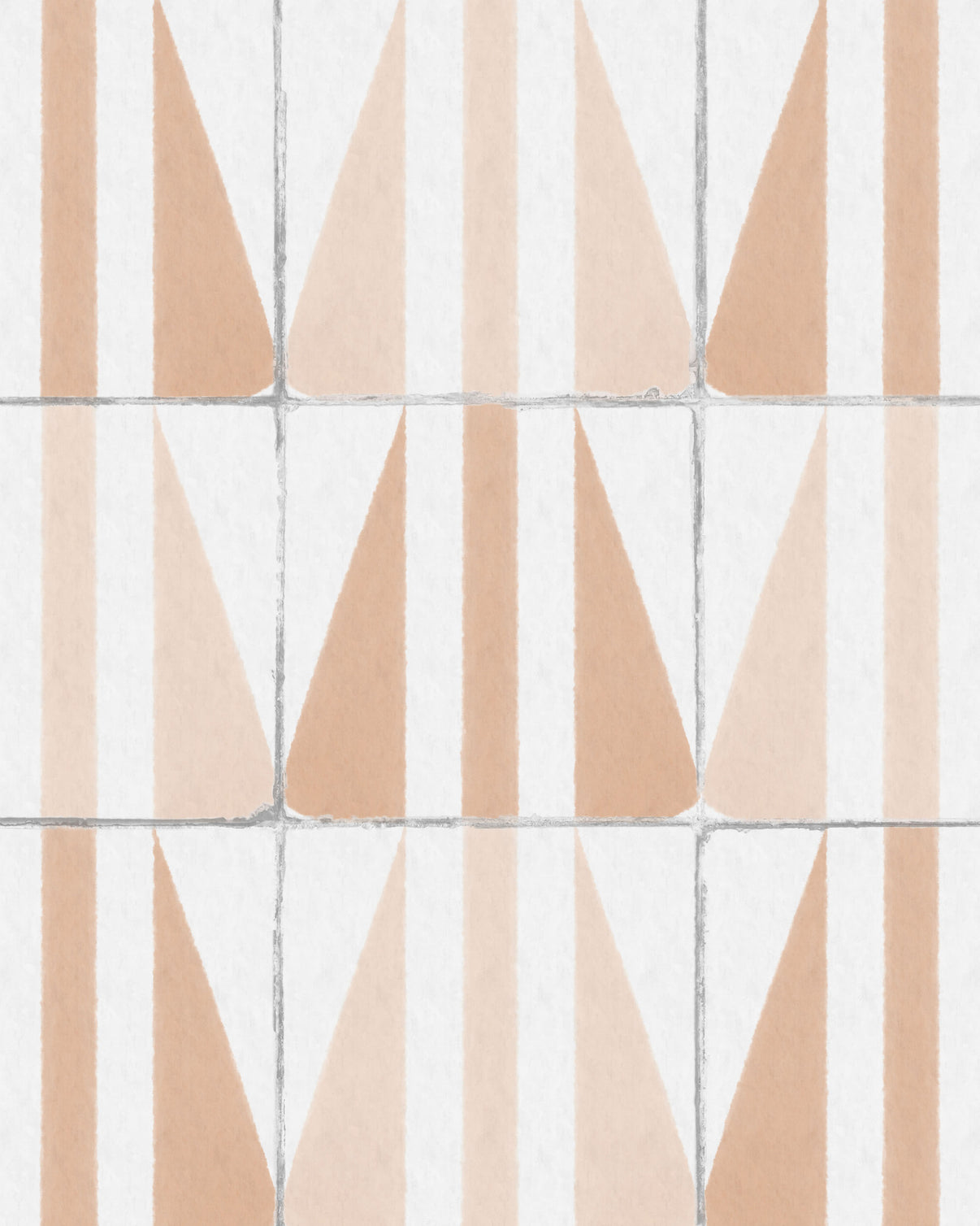 Plaza Tile Wallpaper in Travertine Beige | Contemporary Geometric ...